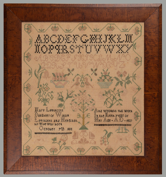 Current Selections of Antique Samplers (click image for more ...